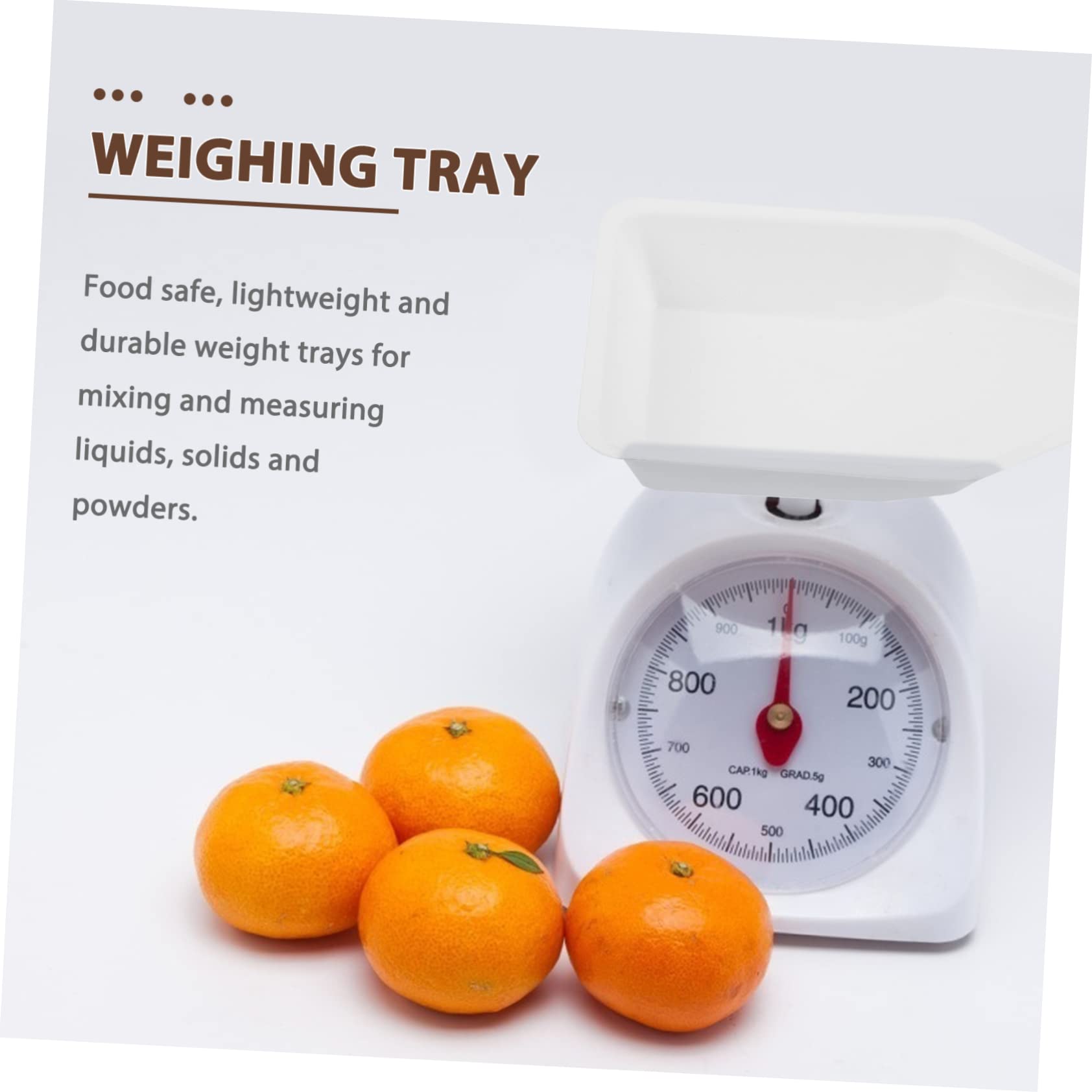 Plastic Weighing Bowls With Measurement Markings 1200ml Luxshiny 3-Pack ...