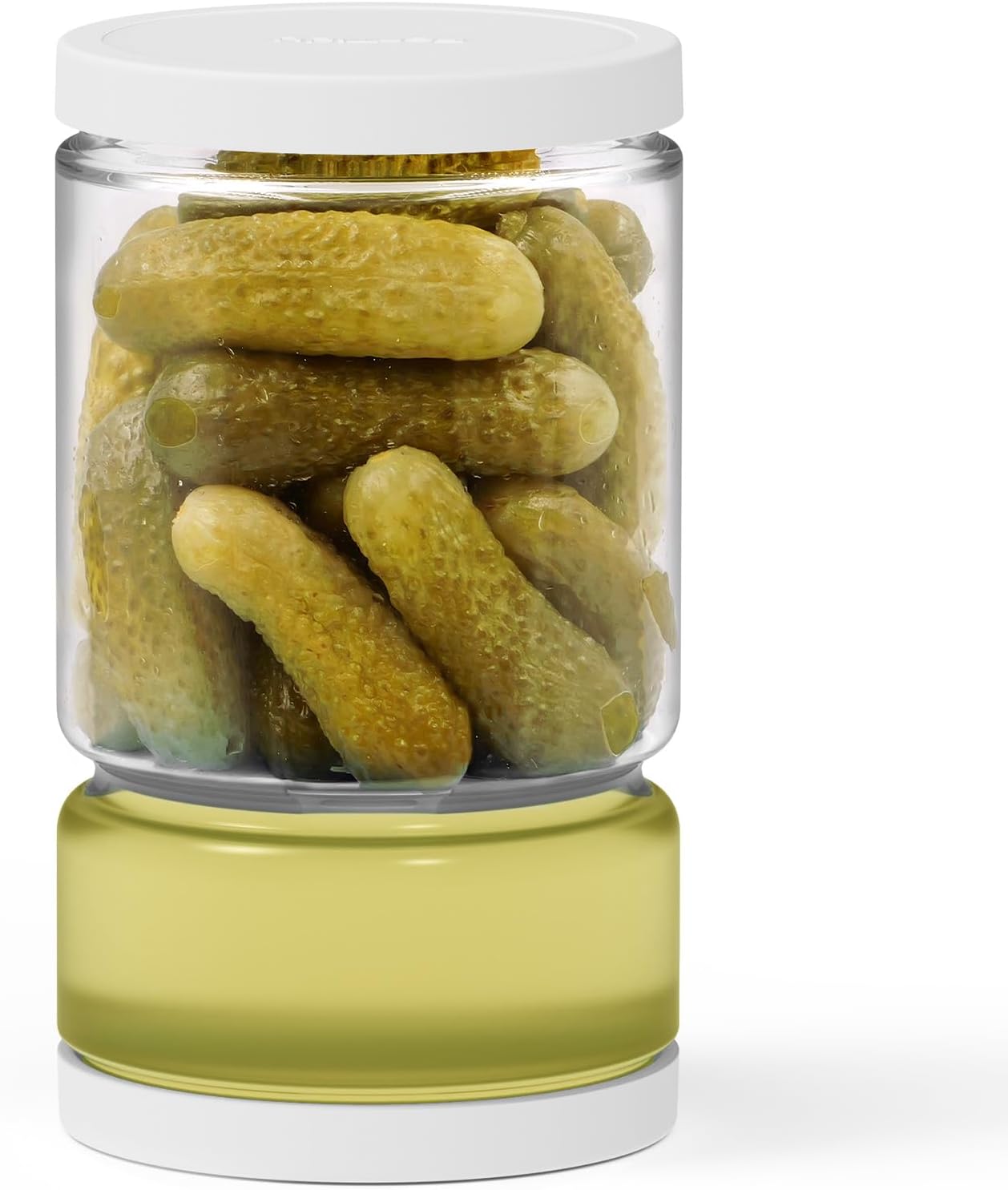 Amazon.com: ForTidy Glass Pickle Jar with Strainer Flip for Pickle ...