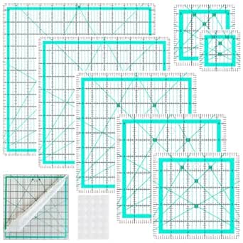 Amazon.com: Quilting Rulers,7 Quilting Square Rulers(2.5",3.5",5",6.5 ...
