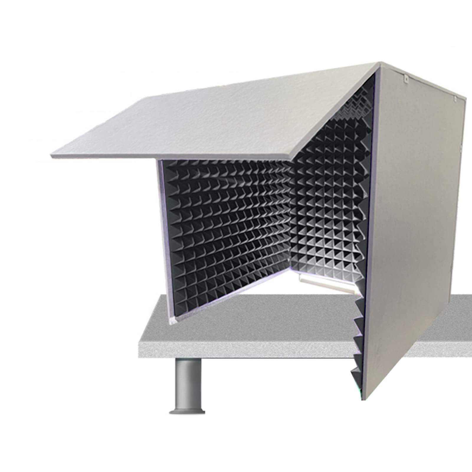 Amazon.com - Desktop Soundproof Cover,Microphone Isolation Booth Cube ...