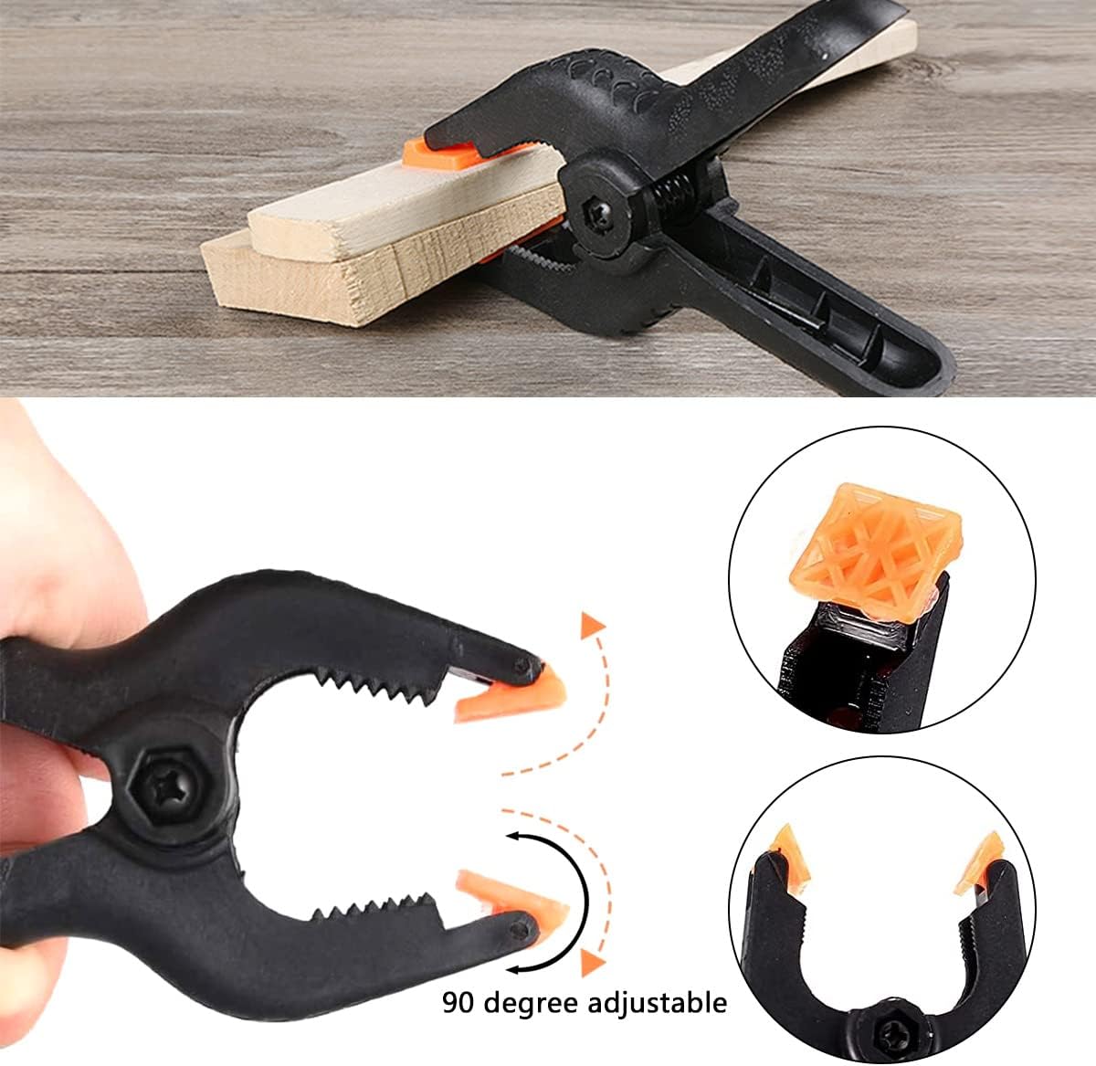 DBAILY Nylon Spring Clamps,16pcs Heavy Duty Spring Clamps Set Plastic ...