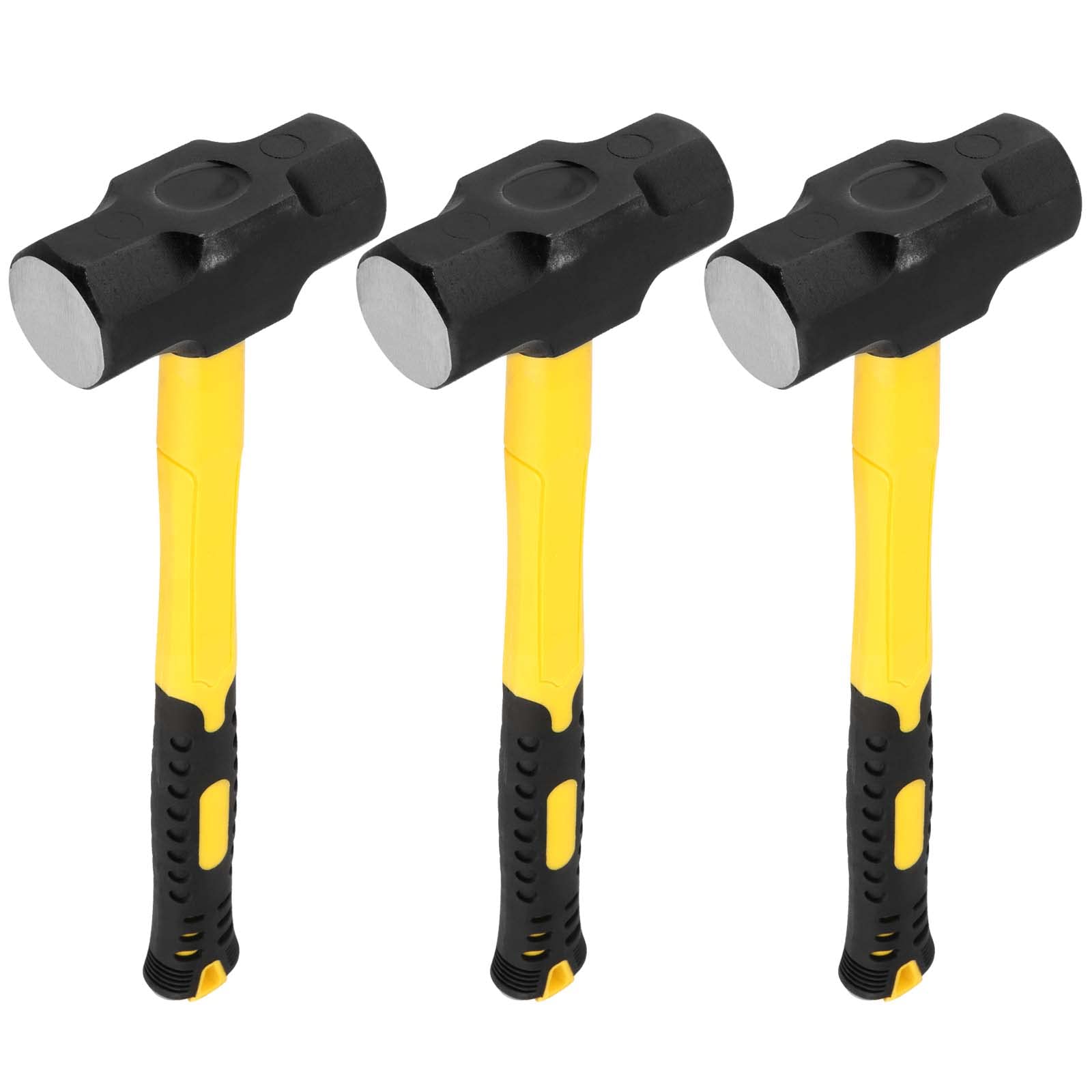 TAICHEUT 3 Pack 3 lbs Sledge Hammer, 14 Inch Drilling Hammer with Steel ...