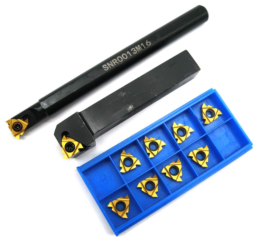 1/2" 5/8" Boring Bar SNR0013M16+SER1616H16 Lathe Internal Threading ...