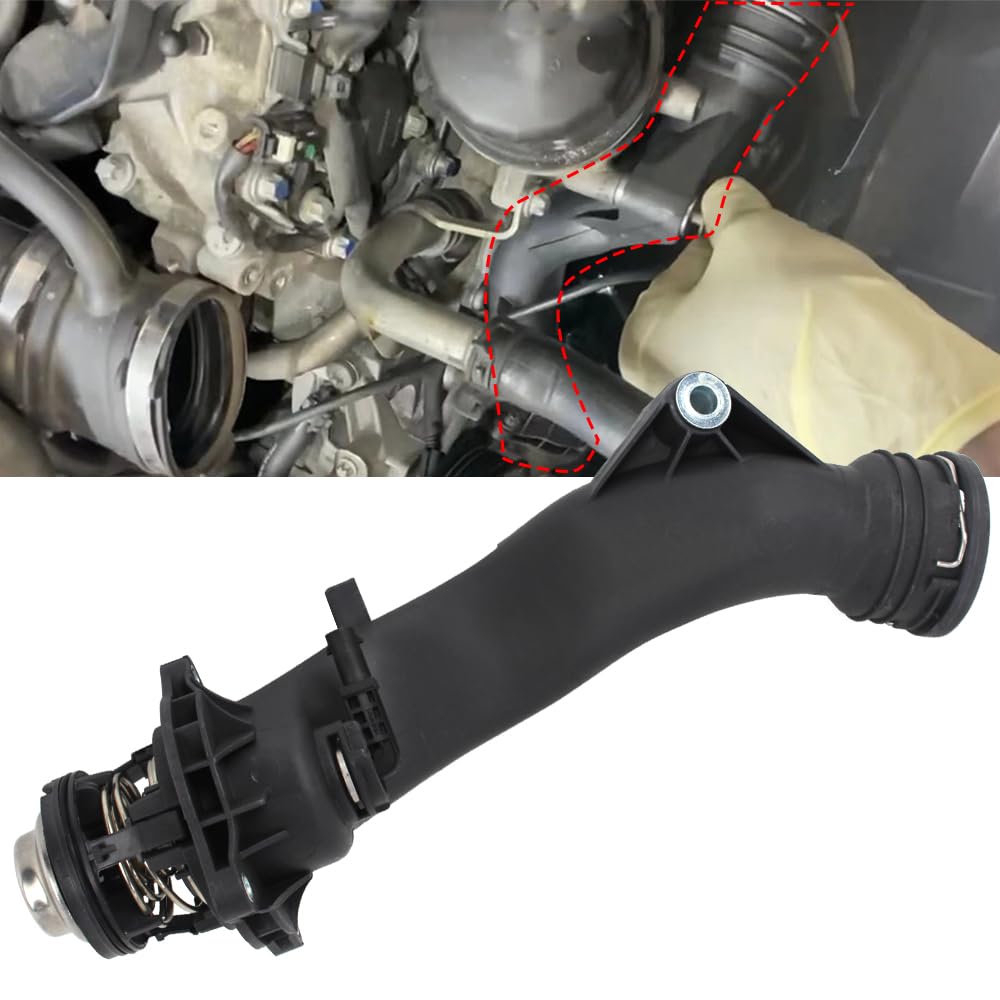 Amazon.com: Engine Coolant Thermostat Housing Compatible with Mercedes ...