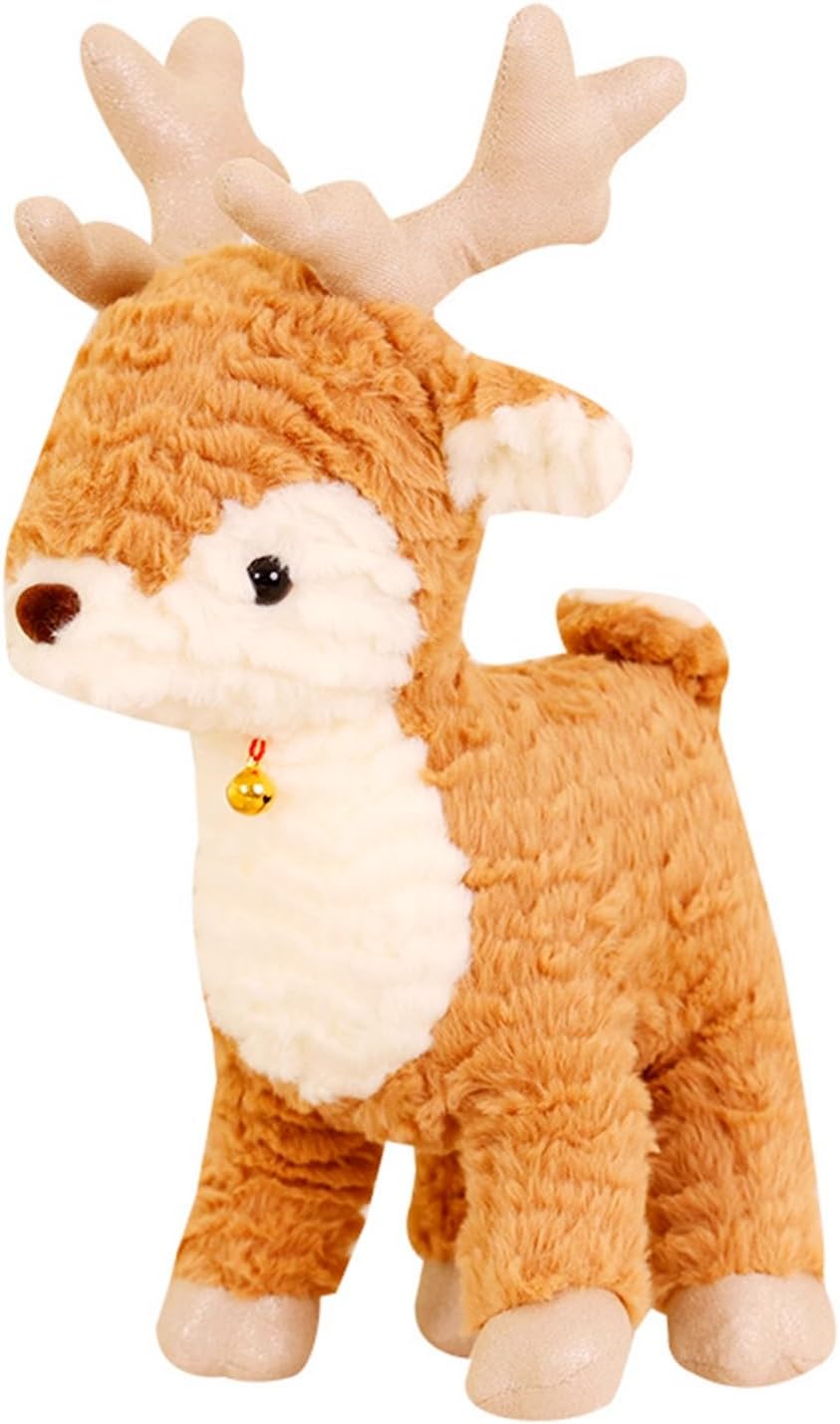COSORO 30 cm Christmas Plush Toy Reindeer, Cute Plush Toy, Soft Cuddly ...