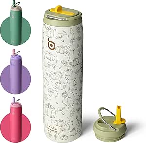 Bottle Bottle Insulated Water Bottle 950ml(32oz) with Straw and Lid for Sports and Gym Stainless ...