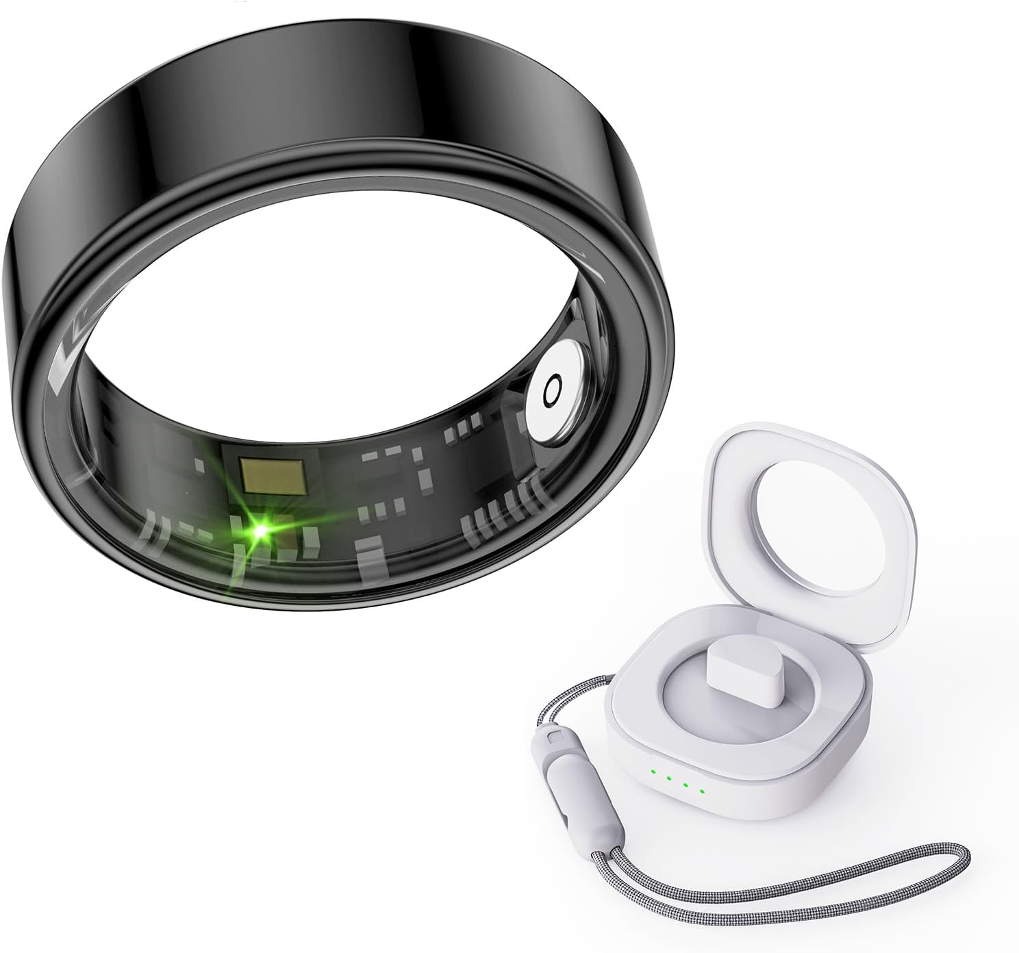 Amazon.com: MERNEUO Smart Ring, Health and Fitness Tracker With ...