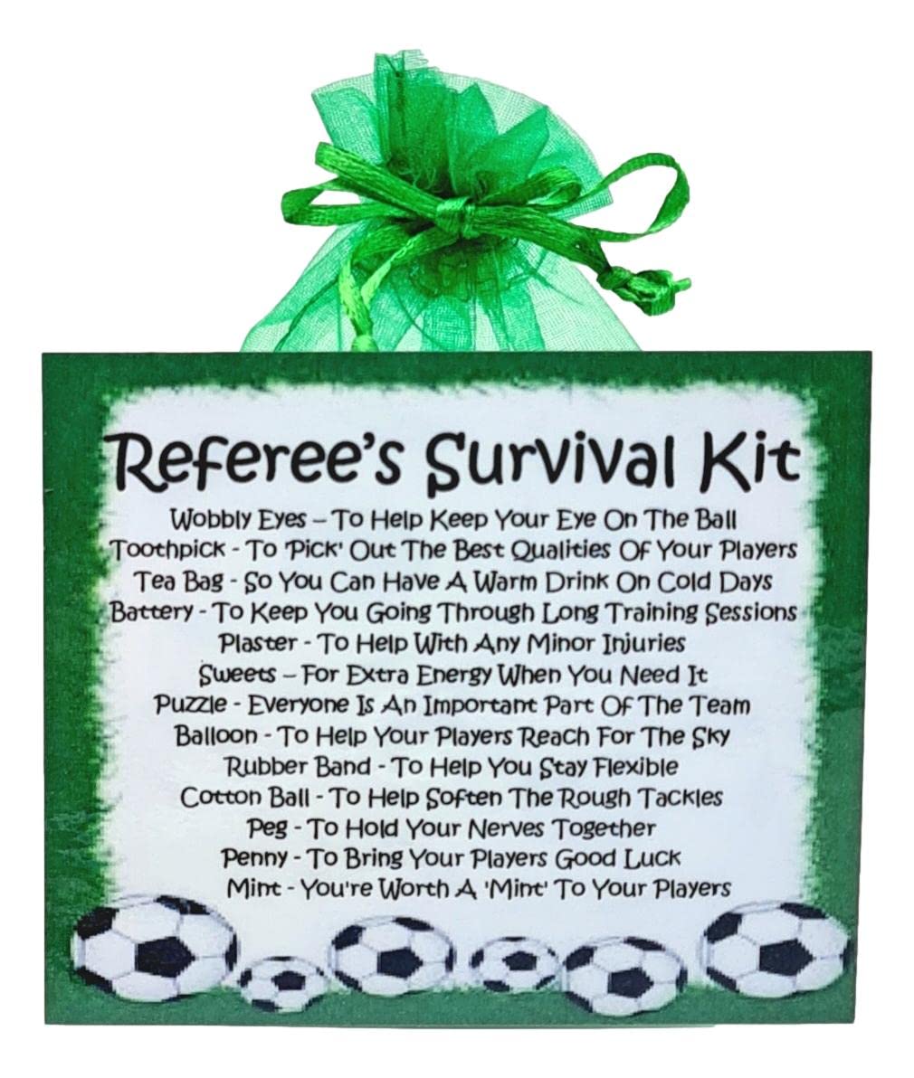 Referee's Survival Kit ~ Fun Novelty Gift & Greetings Card Alternative ...
