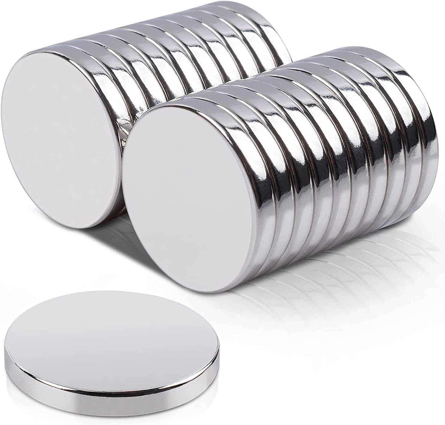 FPMYB 20 Pieces Strong Round Neodymium Disc Magnets, 20 x 3mm Super ...