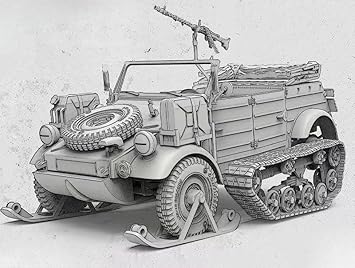 Amazon.com: VS-018 1/35 German Pkw.K1 KUBELWAGEN Type 155 Half-Track ...