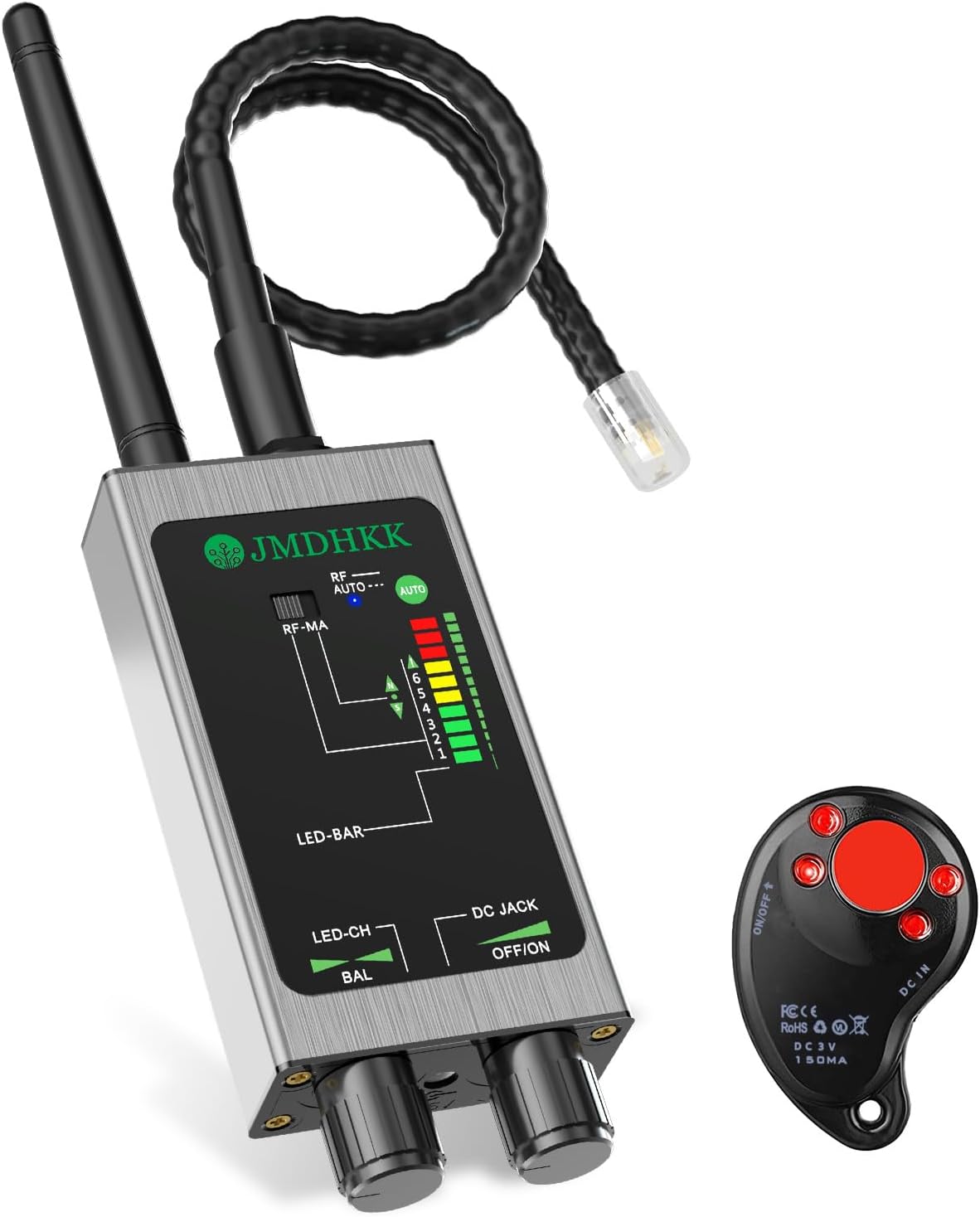 Amazon.com : Hidden Anti Spy Wireless Camera RF Detector Bug K18 RF GS ...