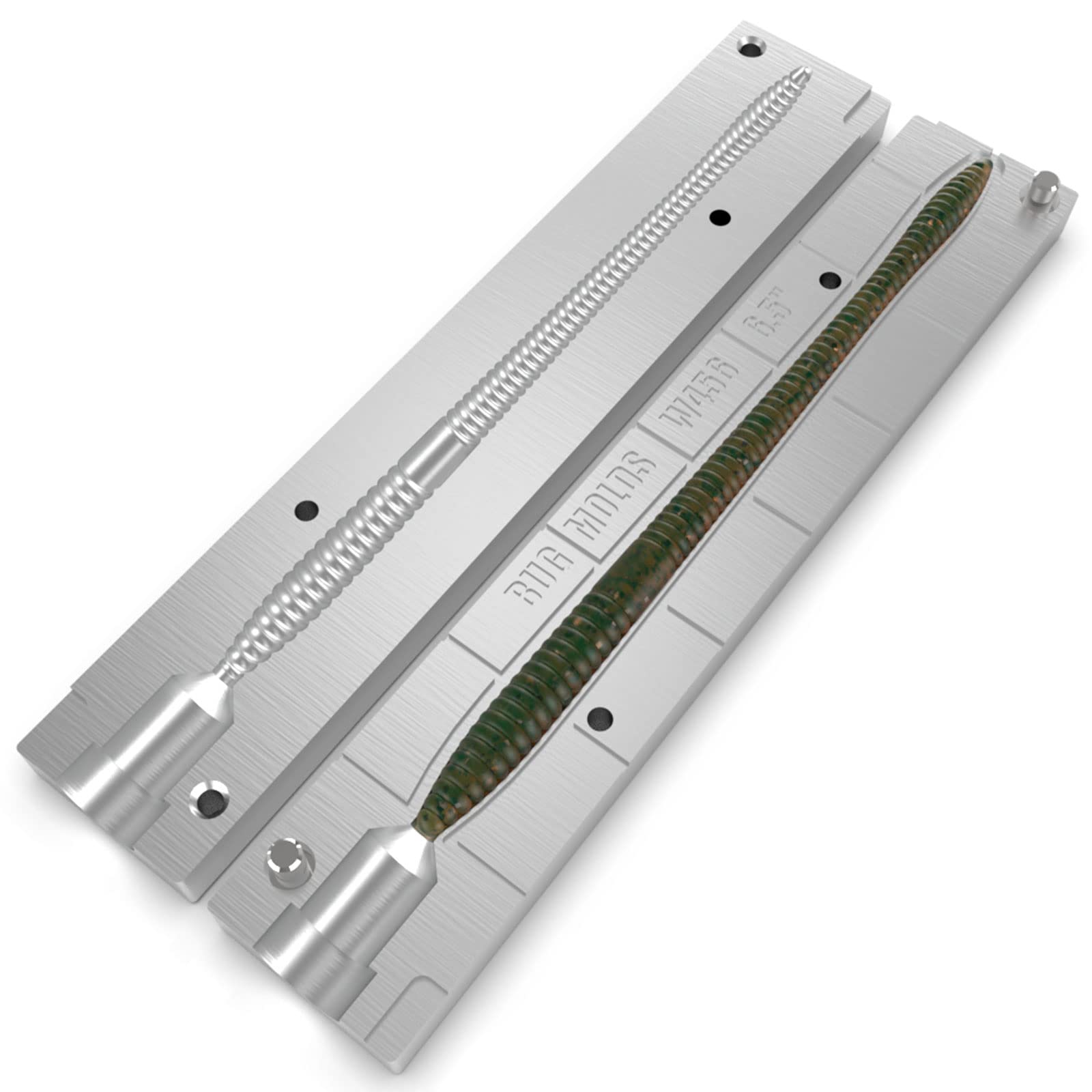 Amazon.com : Aluminum Injection Soft Plastic Lure Mold for Fishing ...