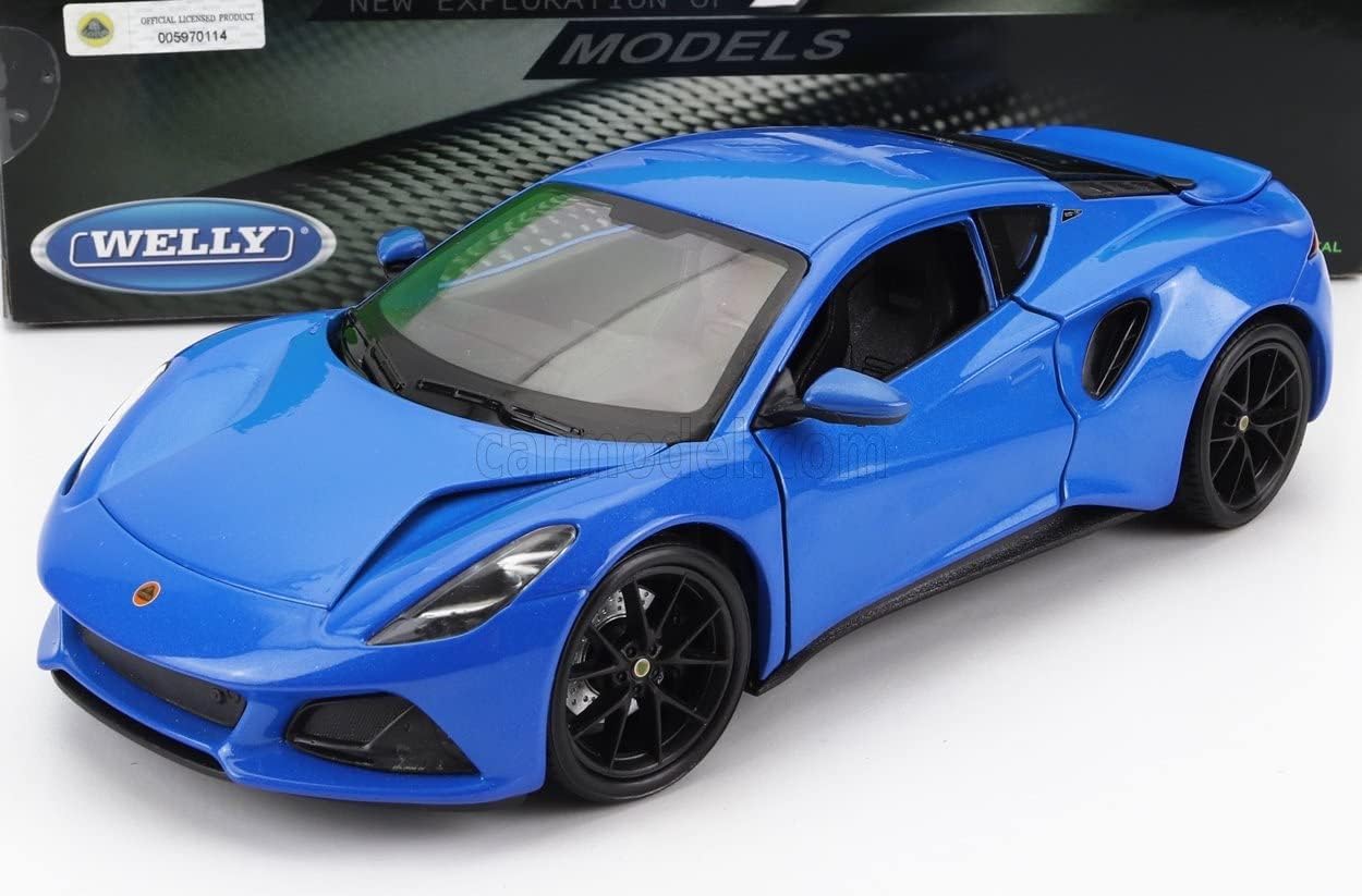 Amazon.com: Welly 1/24 Lotus Emira 2021 Blue WE24115B : Clothing, Shoes ...