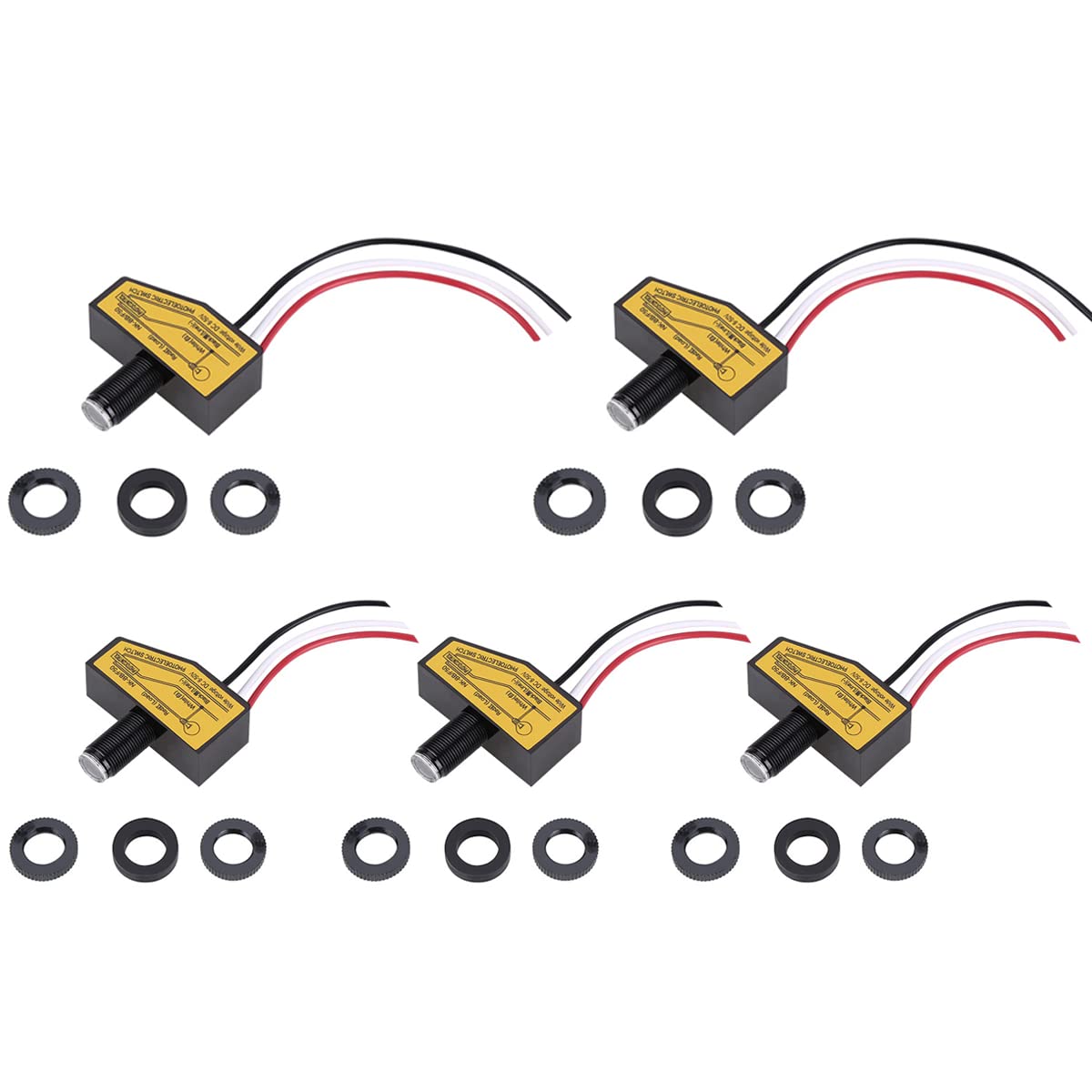Snapklik.com : 5 Pack Direct Current Photoelectric Switch, 12V/24V/36V ...
