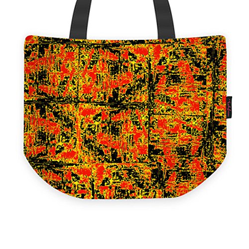 FUNKYLICIOUS Handbag Golden Red Design (Multicolour) : Amazon.in