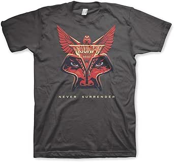 Amazon.com: Triumph Rock Band Never Surrender Mens Short Sleeve T Shirt ...