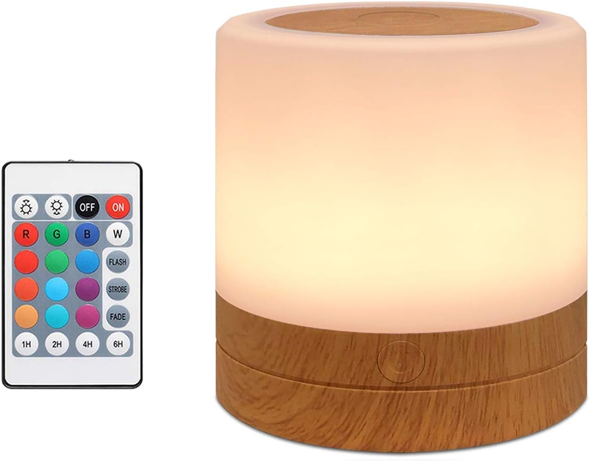 salipt LED Night Light, Smart Bedside Table Lamp, Touch Control ...