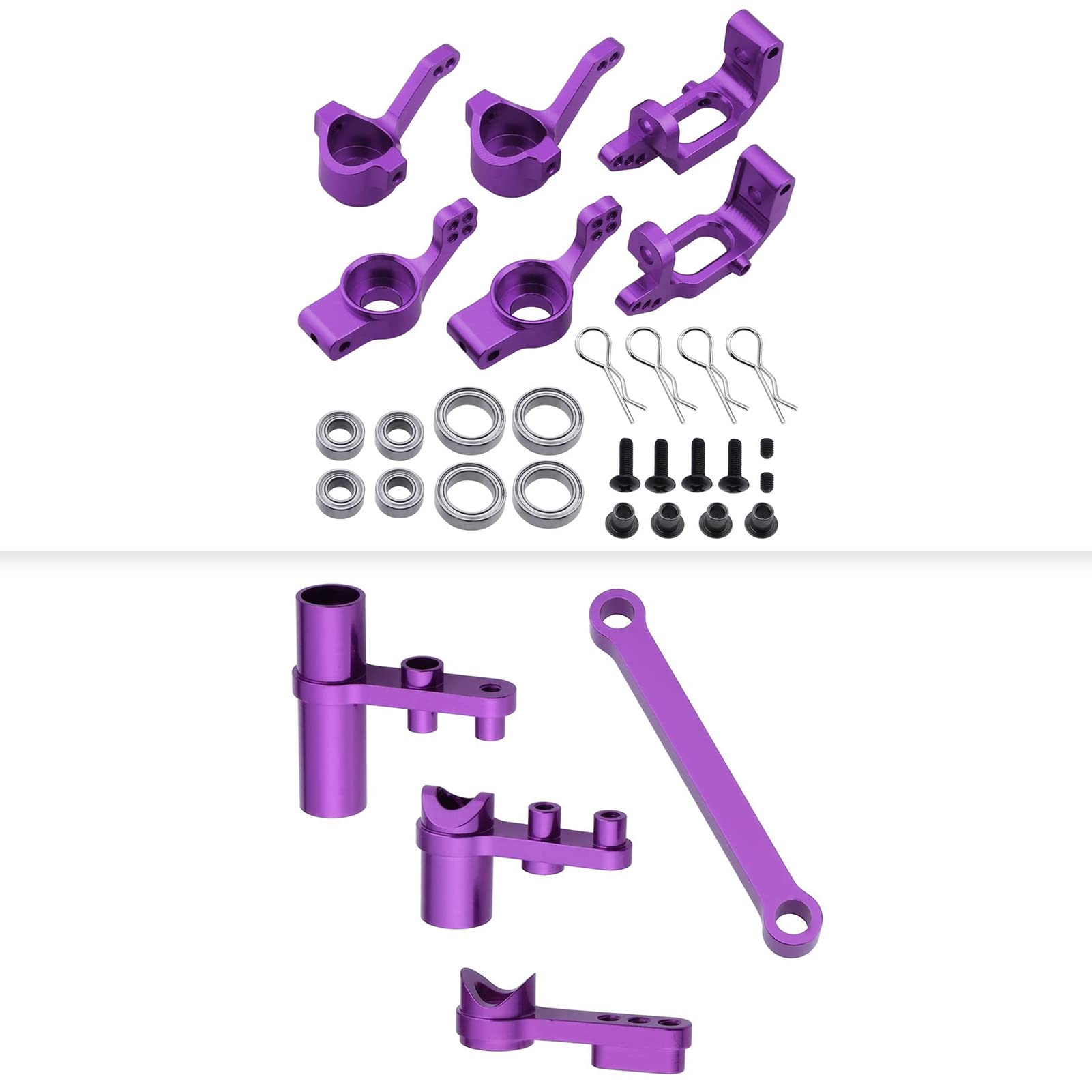 Amazon.com: Hobbypark Aluminum Steering Knuckles for Redcat Volcano EPX & Servo Saver Complete ...