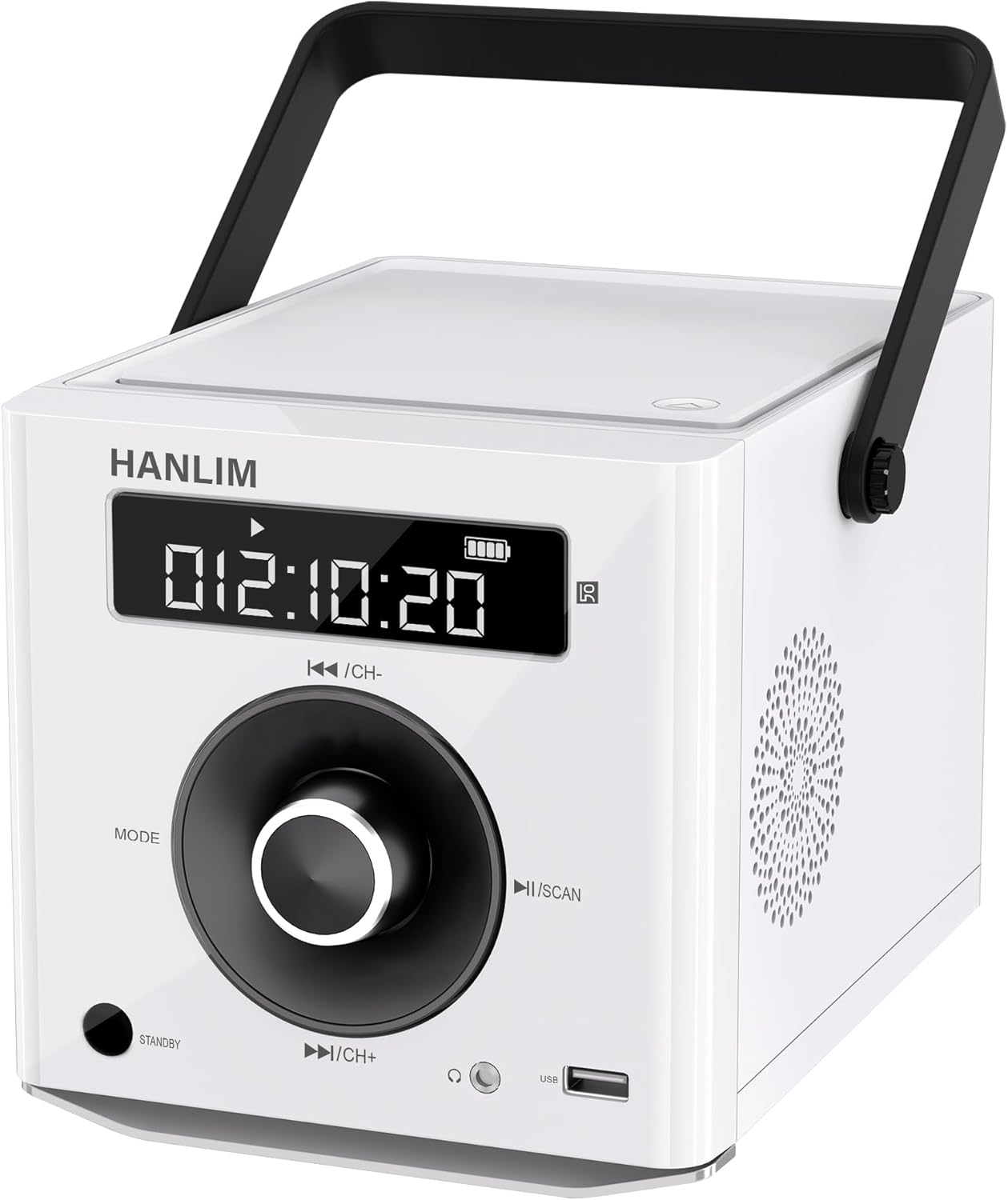 Amazon.com: Portable CD Player 20W Bluetooth Compatible/FM Radio/MP3 ...