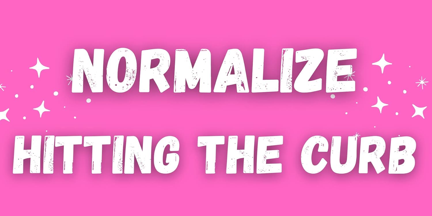 Amazon.com - Normalize Hitting The Curb Bumper Sticker | Meme Sticker ...