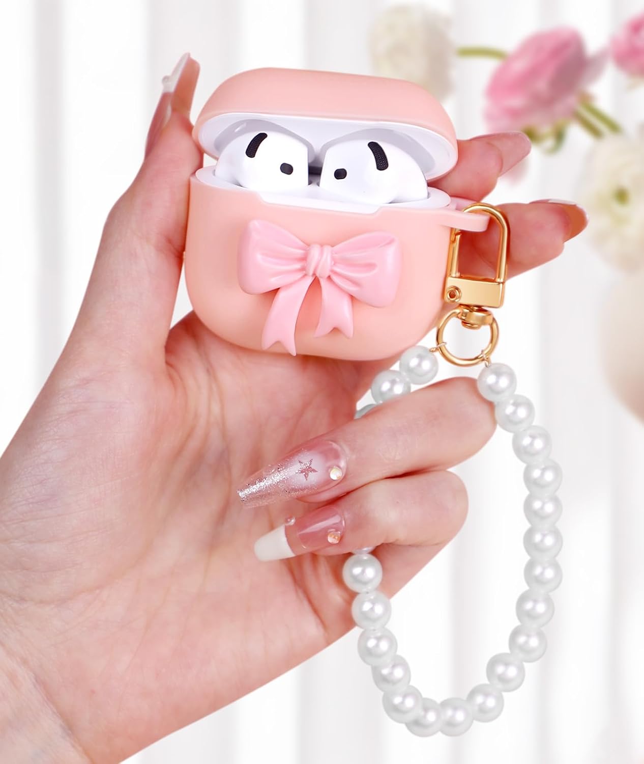 Amazon.com: Boaretiu for Airpods 4 Case for Women Girls Girly Cute ...