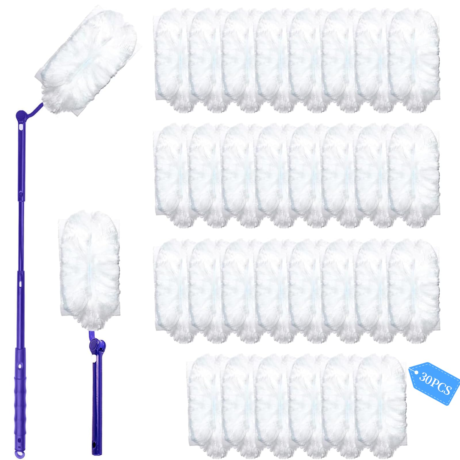 Amazon.com: 30PCS Duster Refills Compatible with Swiffer, 2 Handles ...