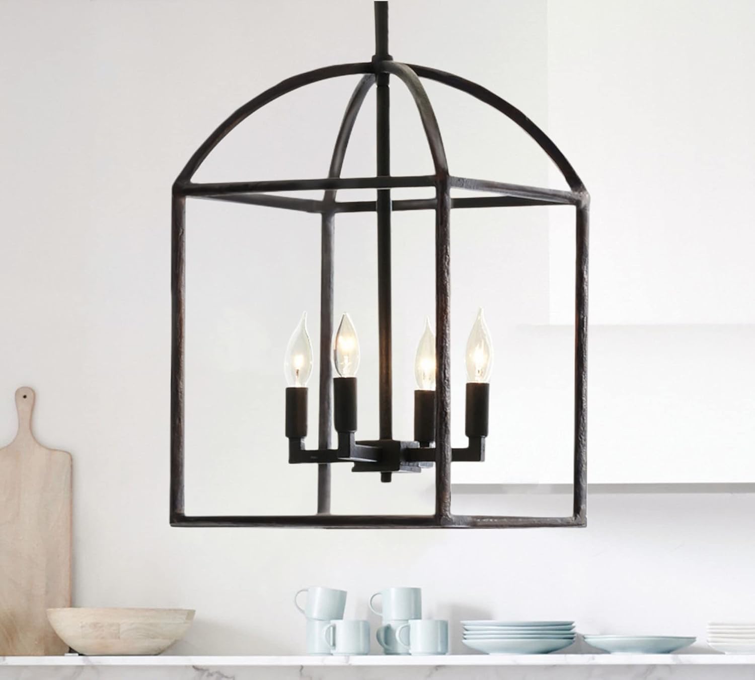 Forged Iron Pendant Light (Antique Bronze) - Amazon.com