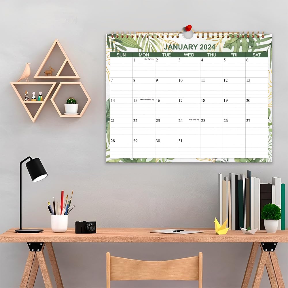 Snapklik.com : 2024 Calendar - Wall Calendar 2024 Runs From January 2024 To December 2024, 12 ...