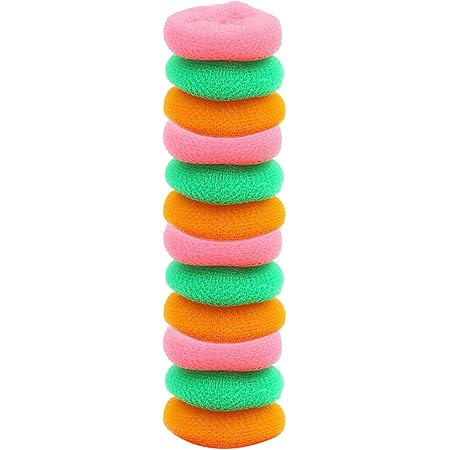 Suzec Dishwashing Sponge Antibacterial Plastic Dish Scrubber | Nylon ...