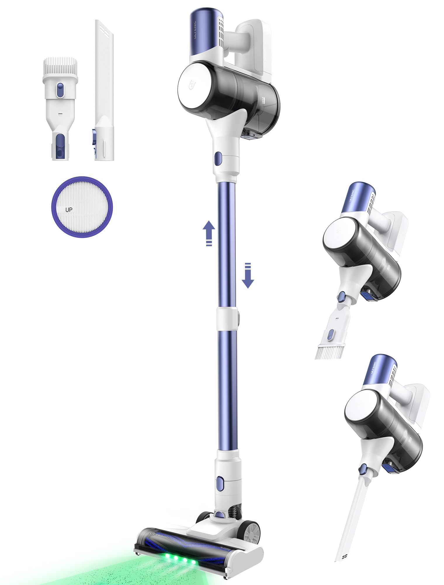 Ultenic U10 Ultra Cordless Vacuum Cleaner Self-Standing, 40000Pa ...