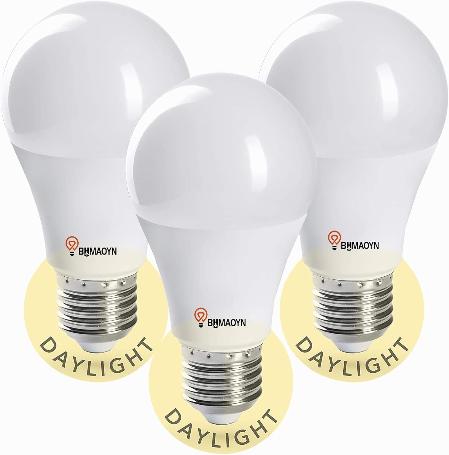 BHMAOYN® Full Spectrum Sunlike Light Bulb - A19 11W 5000K, Boosts ...