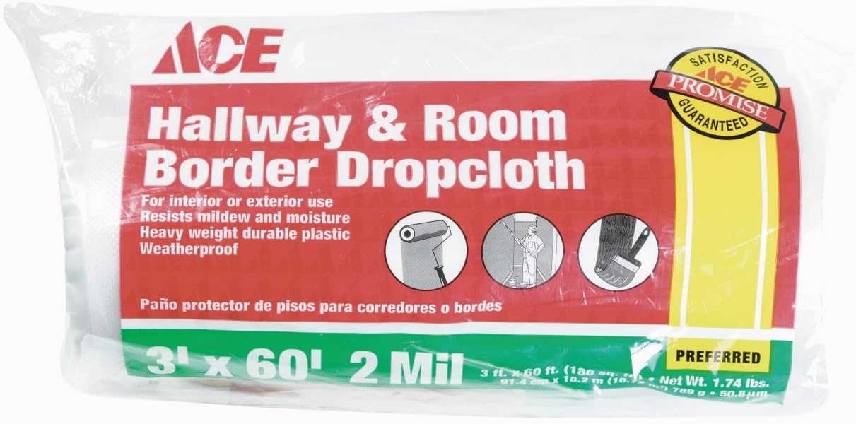 Amazon.com: 12 each: Ace Hallway & Room Border Dropcloth (ACE360 ...
