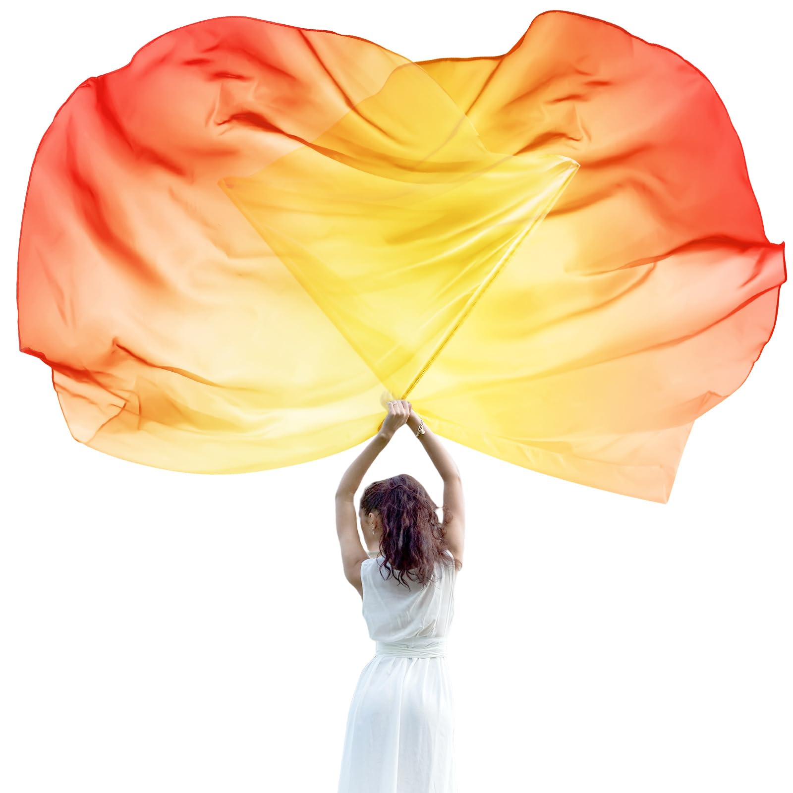 Amazon.com : Jetec 2 Set 55" Praise Dance Worship Flags with Scalable ...