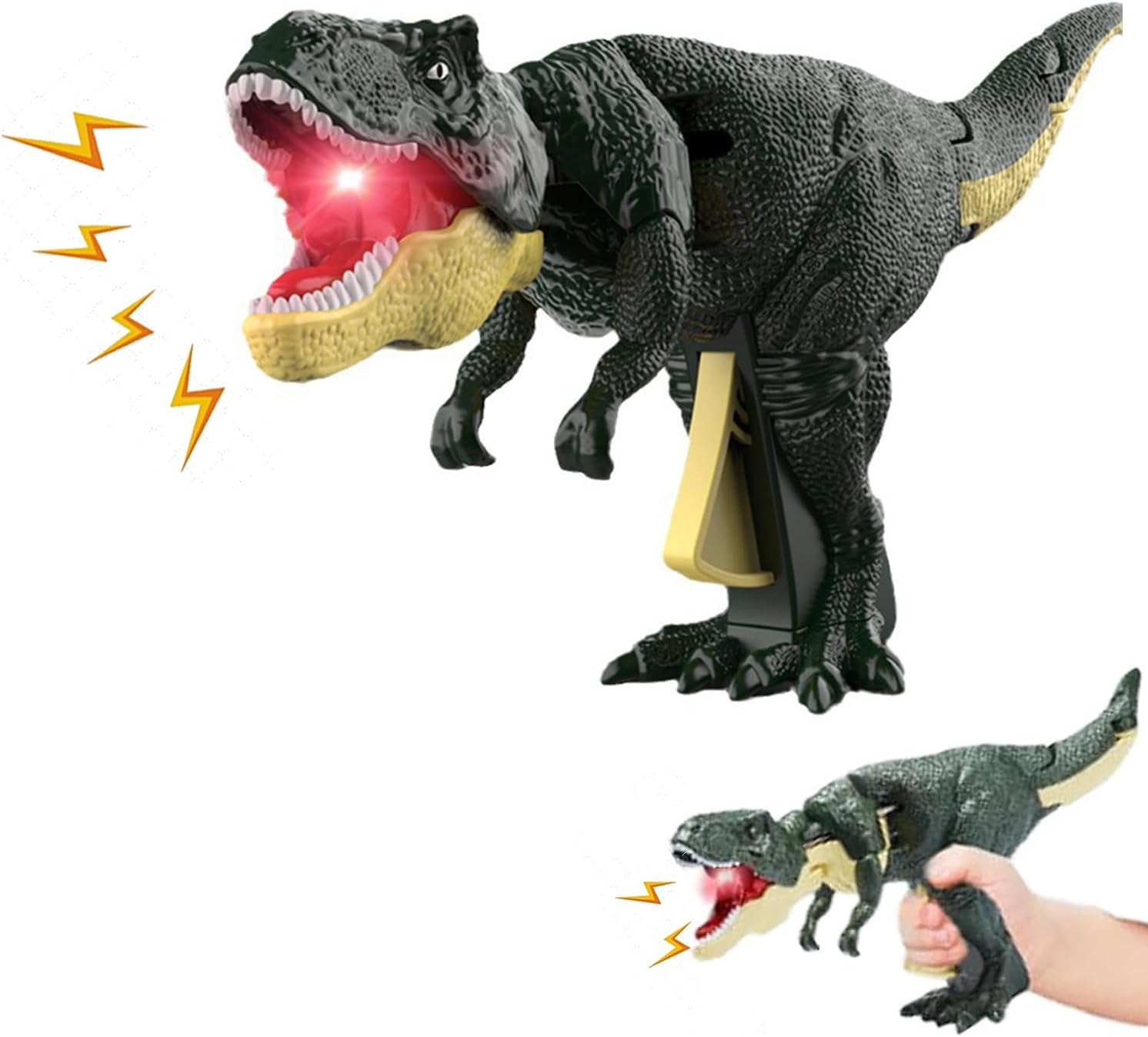 Amazon.com: NASKY Dinosaur Retractable Toys Trigger The T-Rex Twisting and Swinging Spring ...