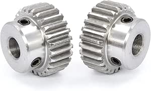 Amazon.co.jp: Durable 2 Piece Gear 0.5M 16-31TEETH Stainless Steel Gear ...