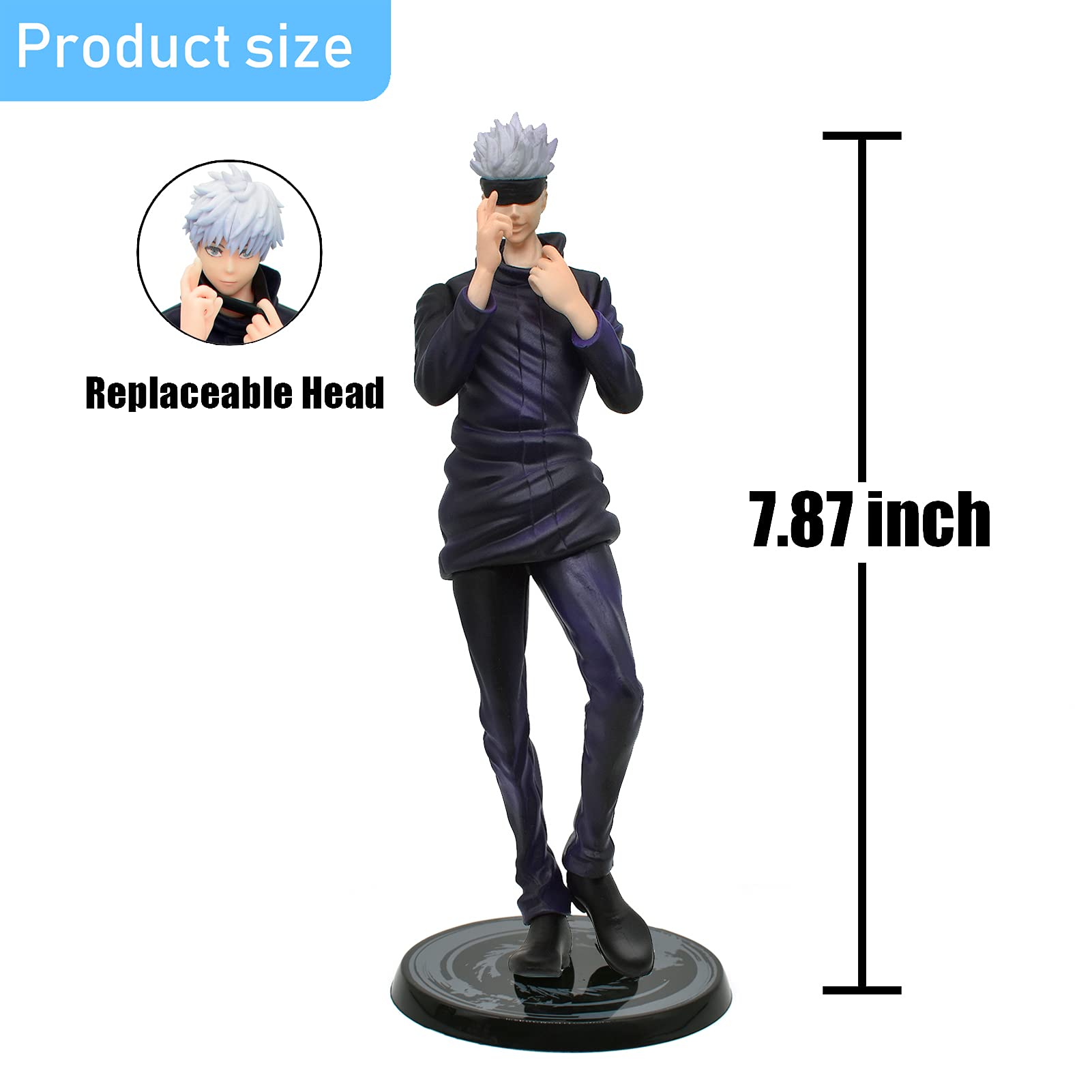 Buy Jujutsu Kaisen Figure Gojo Satoru Figure Anime Action Figure Two ...