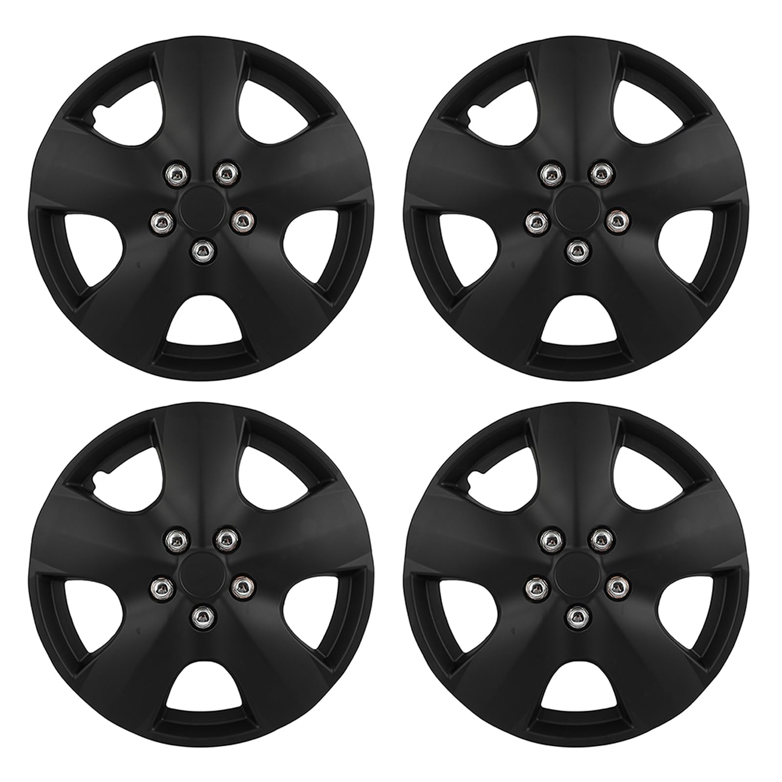 Amazon.com: SCITOO 15" Black Hubcaps Set of 4, fits Cars, Trucks, SUVs ...