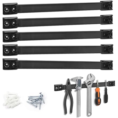 Amazon.com: SDLDEER 5 Pack Magnetic Tool Holder, Magnetic Strips Tool Magnet Bar PVC Coated for ...