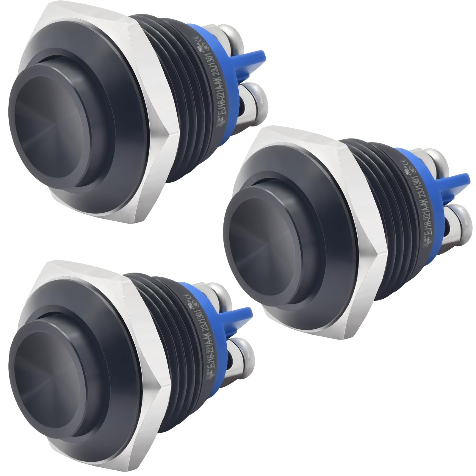 Snapklik.com : UL Certification 16mm 5/8" Momentary Push Button Switch ...