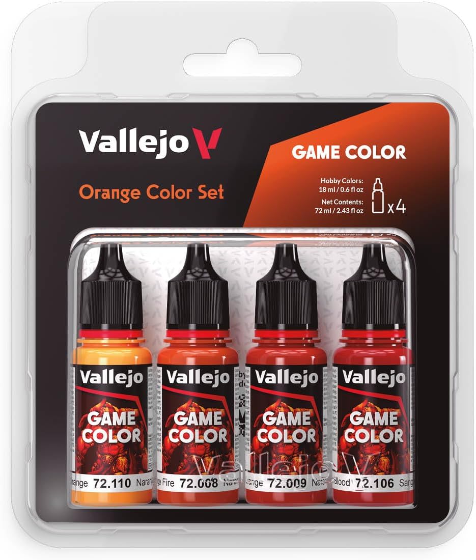 Orange Color Set Game Color Contains 4 Bottles X 18 | Desertcart INDIA