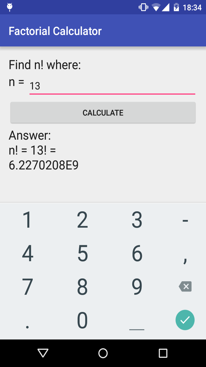 Factorial Calculator - App on Amazon Appstore