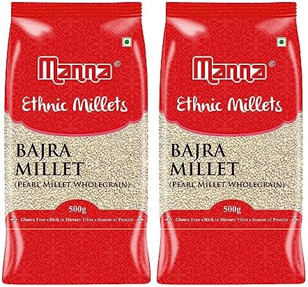 Amazon.com : Manna 100% Whole Grain Bajra Pearl Millet Natural Grains ...