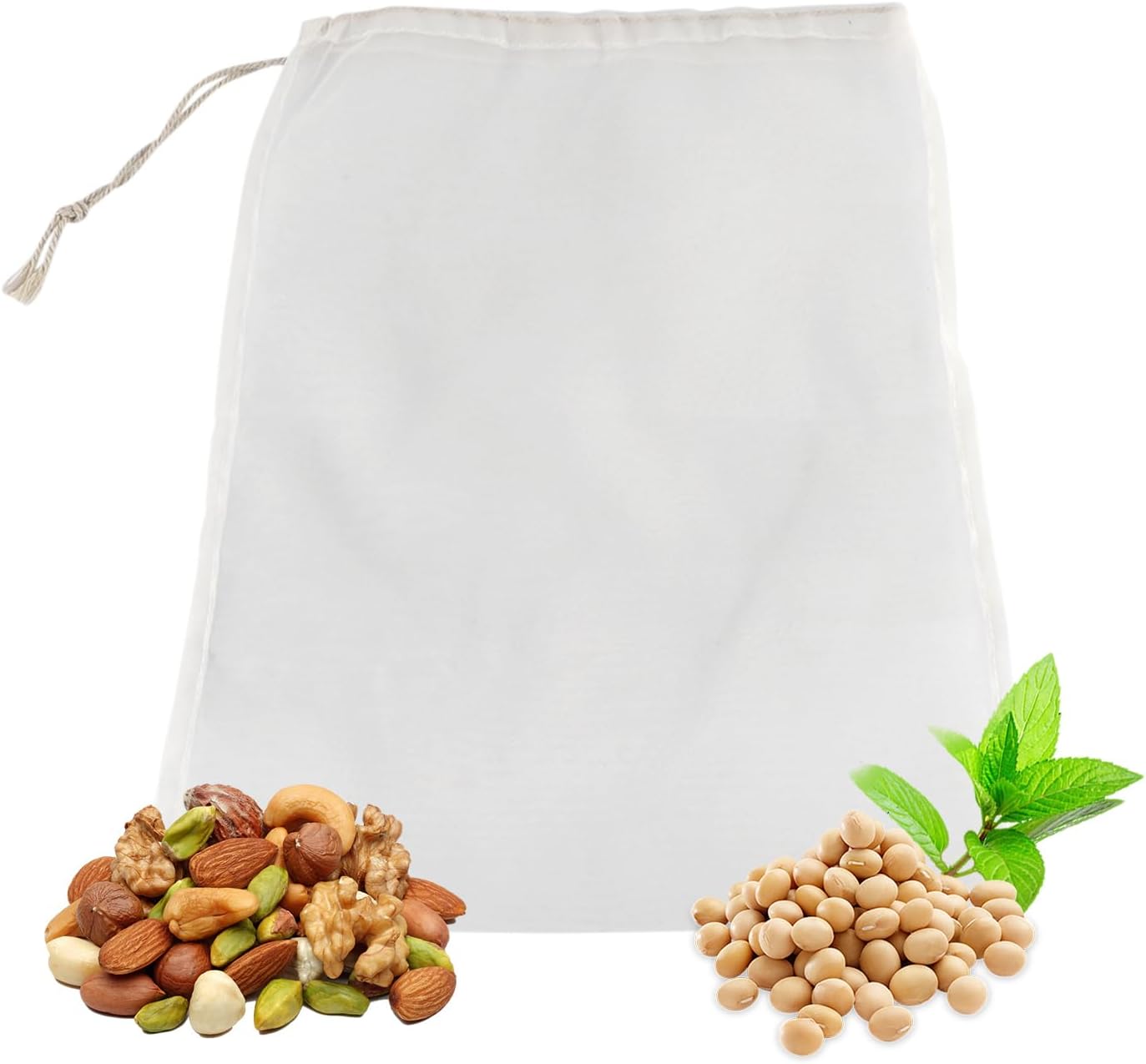 Amazon.com: Brew Bag, Reusable 100 Micron Fine Mesh Bag with Adjustable ...