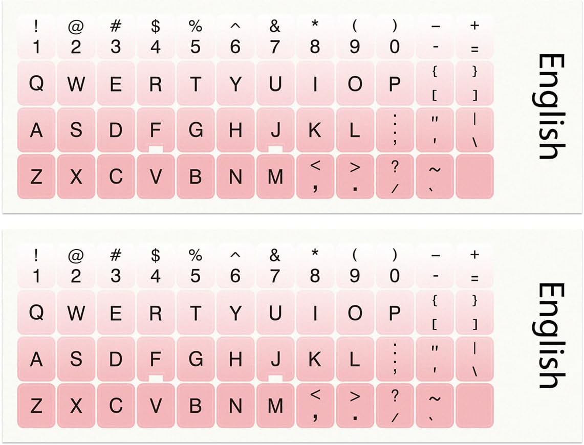 Amazon.com: 2pcs Colorful Keyboard Stickers, Universal Computer ...