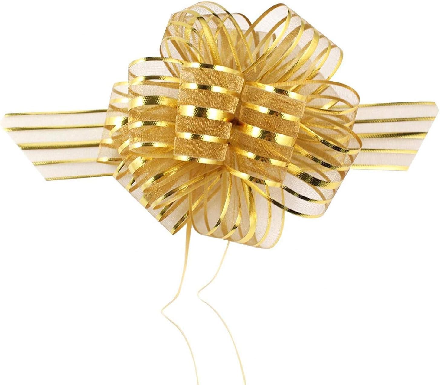 Large Size Organza Pull Bow Flower Ribbon for Gift Wrap & Wedding ...