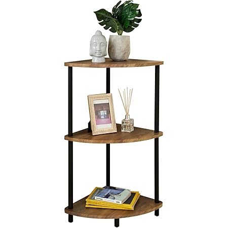 spot on dealz Corner Shelf Unit 3 Tier Corner Shelving Storage Shelves ...