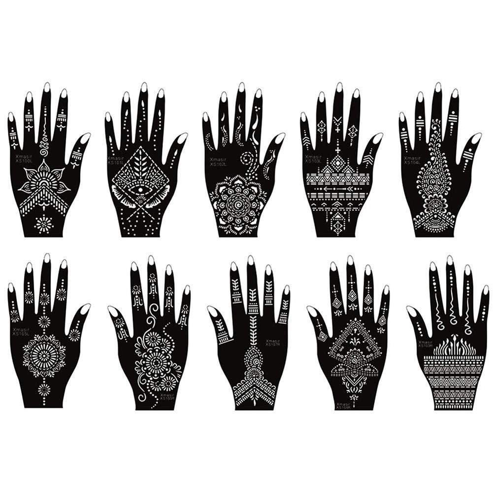 Buy Xmasir Pack Of 24 Sheets Henna Tattoo Stencil Kit Temporary Buy Xmasir Pack Of 24 Sheets Henna Tattoo Stencil Kit Temporary