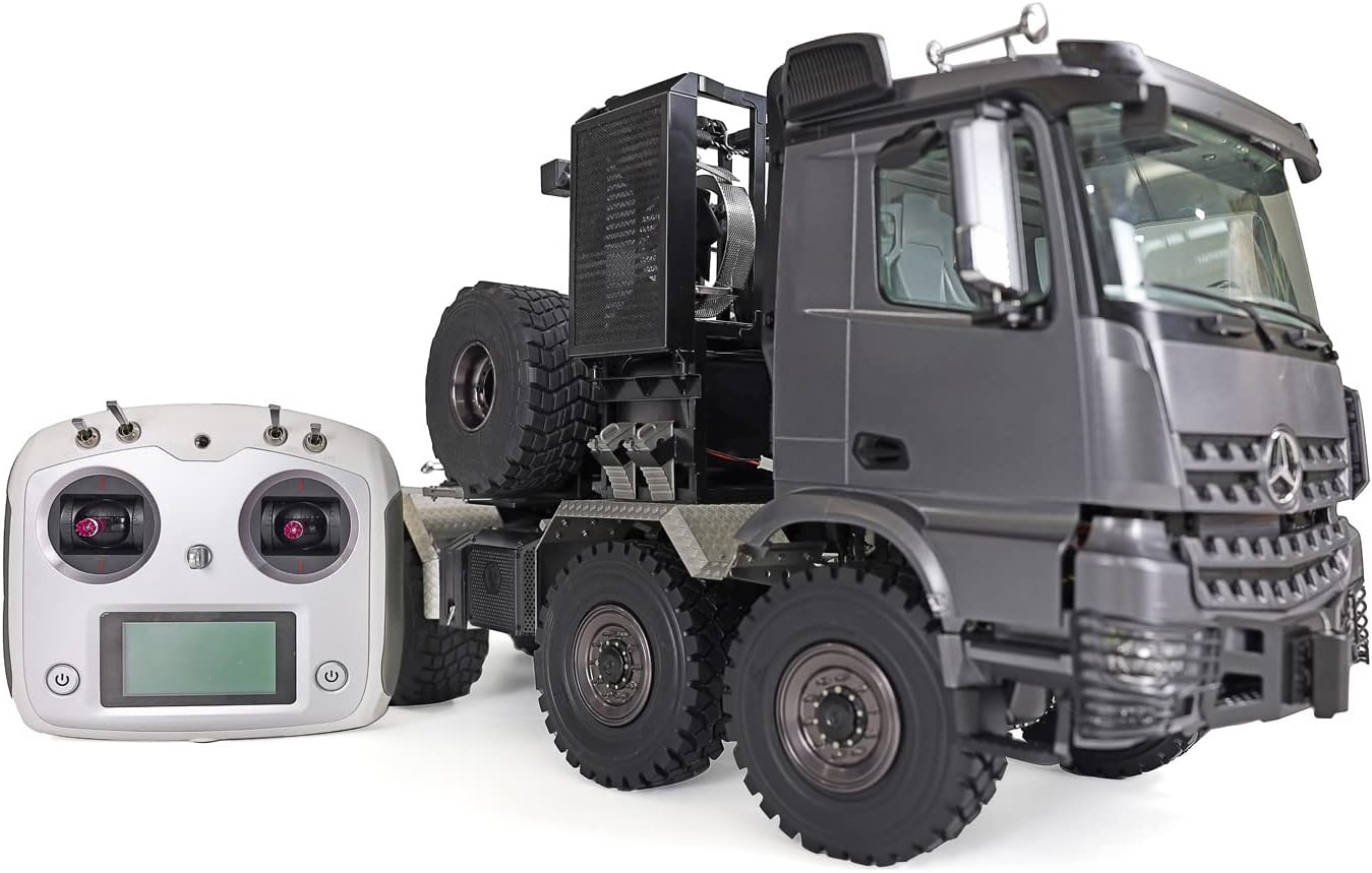 Amazon.com: 1/14 Metal 8x8 Off-Road RC Tractor Heavy Tow Truck Arocs ...