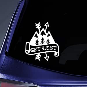 Amazon.com: Bargain Max Decals Get Lost Mountains Sticker Decal ...