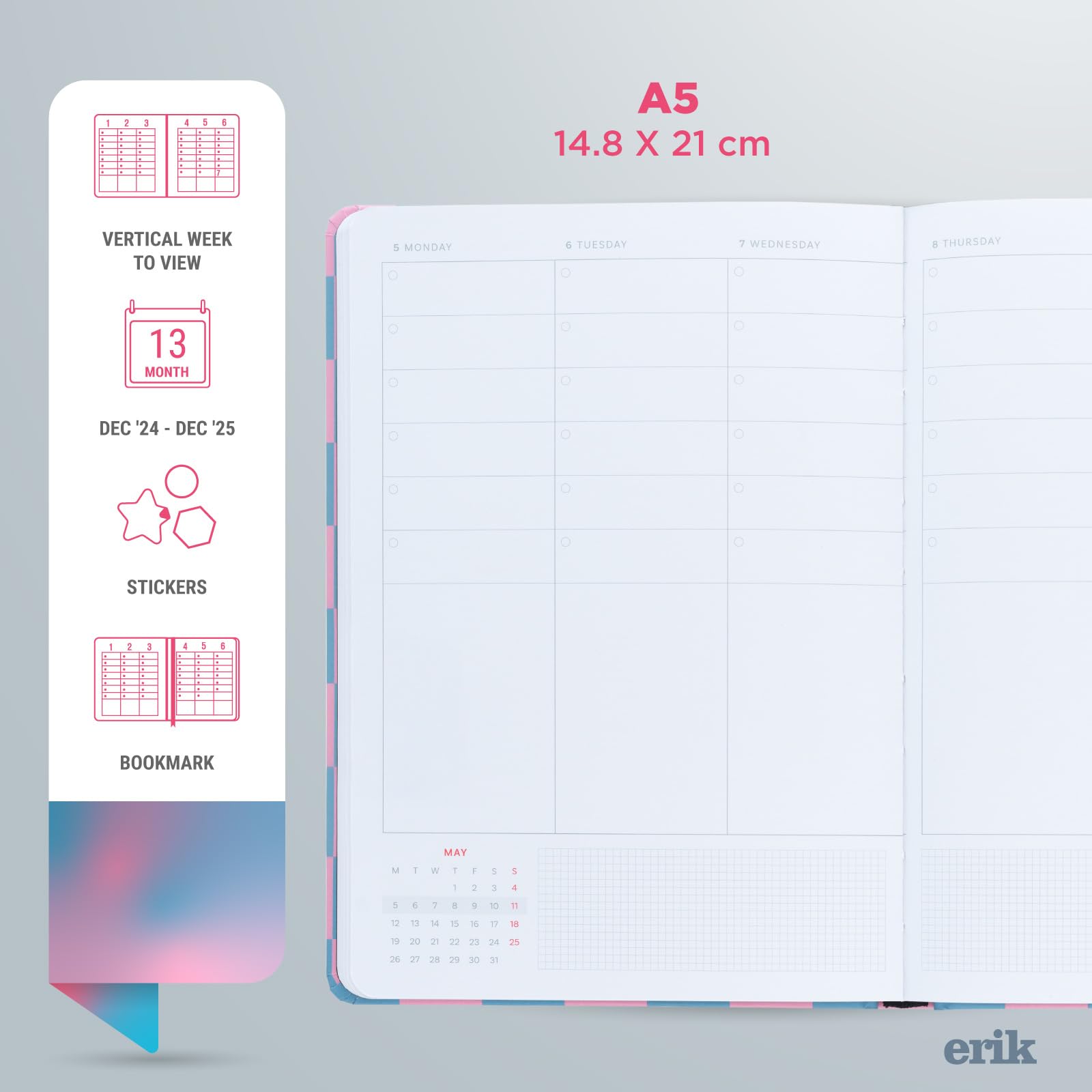 Grupo Erik 2025 Diary A5 Week To View | December 2024 – December 2025 ...